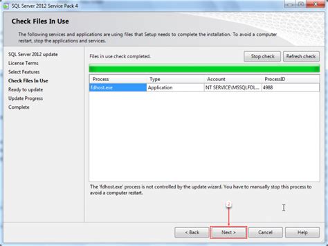 Install SQL Server 2012 Service Pack 4