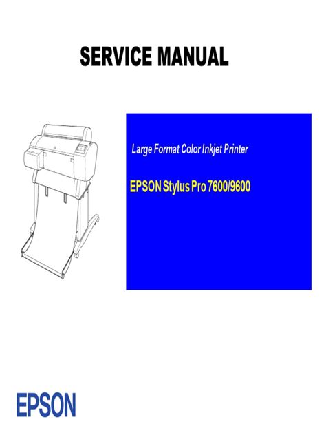 Epson Stylus Pro 7600 9600 Service Manual Pdf Electronic Circuits