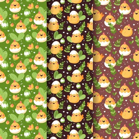 Free Vector Easter Day Pattern Flat Design