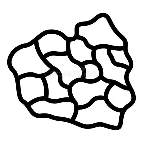 Map Teritory Icon Outline Vector Poland Country Stock Vector