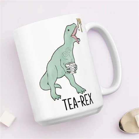Tea Rex Mug T Rex Mug Dinosaur Mug Paleontology Etsy