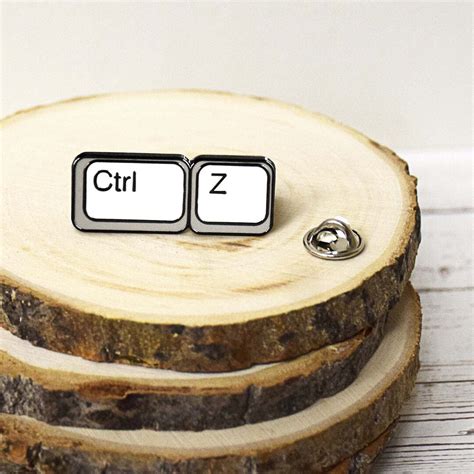 CTRL Z Lets Reset Command Undo Novelty Enamel Pin Etsy