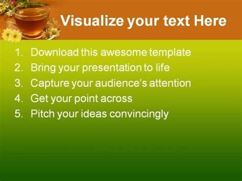 herbal tea health powerpoint themes and powerpoint slides 0611