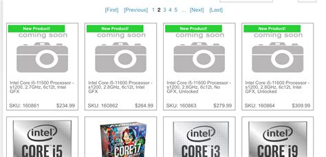 Prices For Intel S Rocket Lake CPUs May Have Leaked Core I K Listed At PCMag