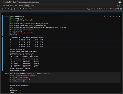 datascience salesprediction linearregression marketinganalytics
