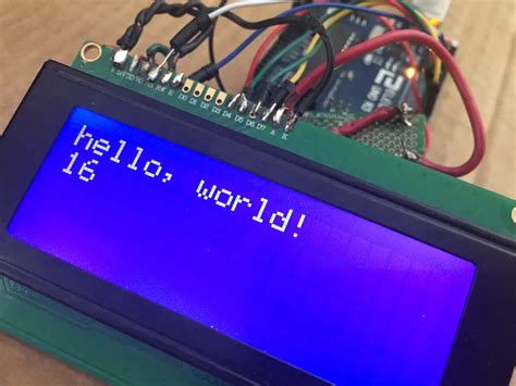 Displaying Text On Lcd Screen From The Arduino Uno