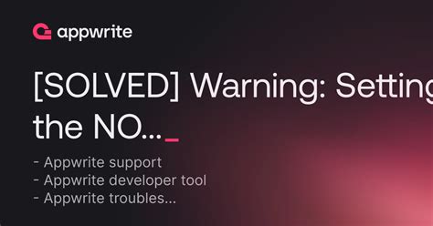 [solved] warning setting the node tls reject unauthorized environment