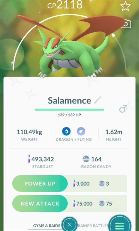 Pokemon Salamence Shiny