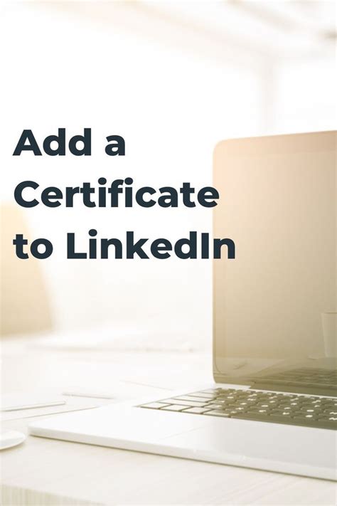 Learn How To Add A Certificate To LinkedIn Linkedin Tips Linkedin Ads