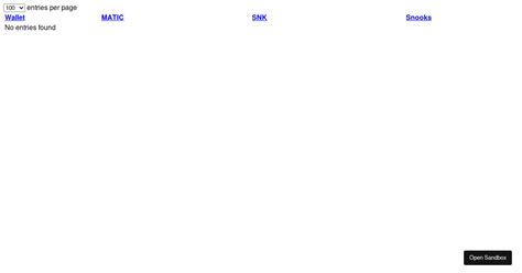 Simple Datatables Examples Codesandbox