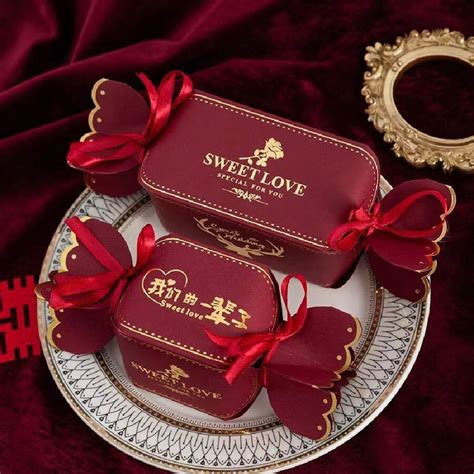 10pcsset Candy Shaped Candy Box Elegant Wedding Candy T Box Engagement Party Festive Candy
