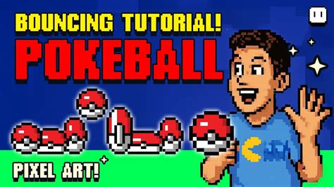 Pixel Art Animation Bouncing Pokeball Tutorial Youtube