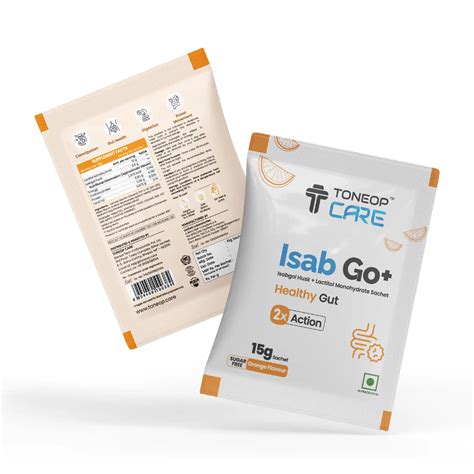 Isab Go Sachet Ispaghula Husk With Lactitol Monohydrate Constipation 15 Gm