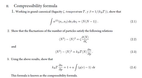 Solved Ii Compressibility Formula 1 Working In