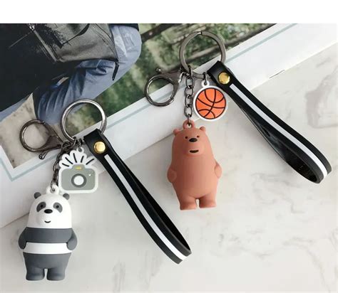 Мультфильм Аниме Мы Голые Медведи милые три животных Медведи Куклы брелоки женщины автомобиль