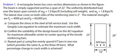 solved problem 1 a rectangular beam has cross section