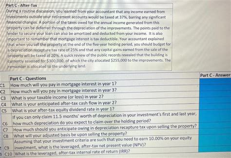 solved read part c after tax and solve for all part c