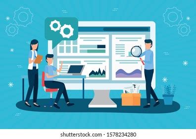 Workflow Design Infographic Data Information Business Stock Vector Royalty Free