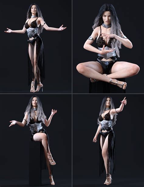 wicked sorceress poses for genesis 8 female s 3d models and 3d