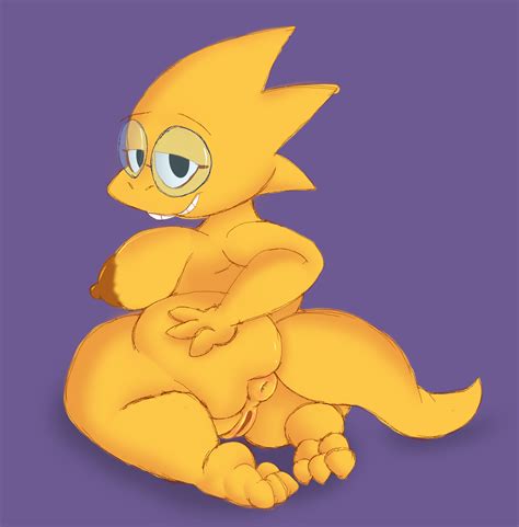 Rule 34 Absurd Res Alphys Anthro Ass Breasts Brown Nipples Eyewear