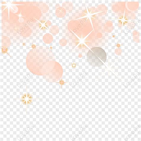 Pink Light Ball Light Effect Border Starlight Glow Pink Light Border