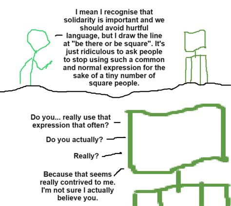 Square ID Two Panel Pills That Make You Green Comic Crudely Drawn Stick Figures Represent