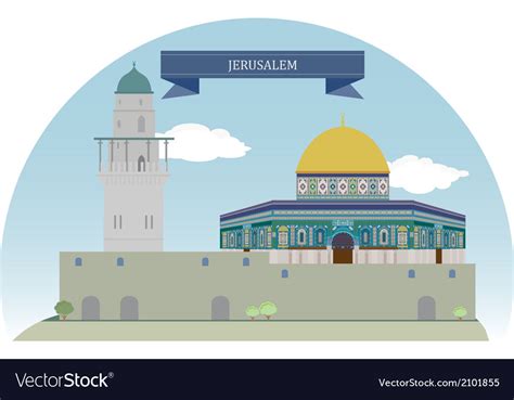 Jerusalem Royalty Free Vector Image VectorStock