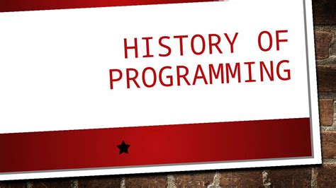 Pptx History Of Programming Dokumentips