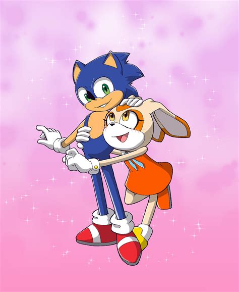 Cream Hugging Sonic Requested By Krisztian1989 By Forlornflame009 On
