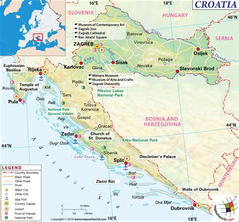 Croatia Map Map Of Croatia Collection Of Croatia Maps