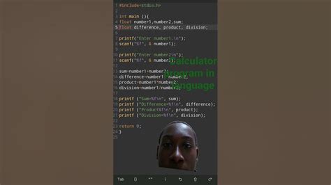 Simple Calculator Program In C Programming Youtube