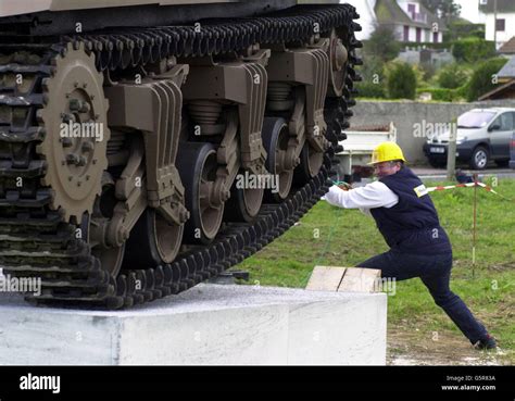 The Sexton 25 Pounder Self Propelled Gun Is Positioned Into Place In
