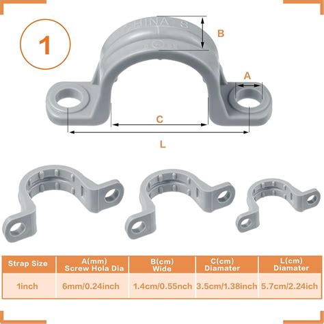 Demissle Pvc Conduit Clamp 2 Hole Straps Heavy Duty India Ubuy