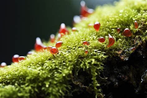Macro Photographs Of Moss And Lichens Stock Illustration Illustration