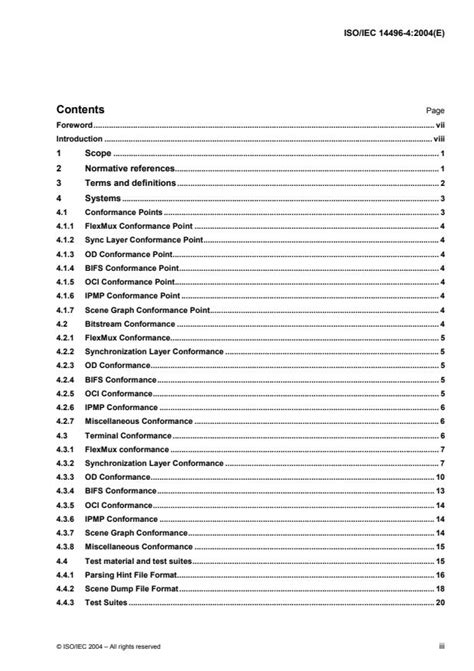 ISO IEC Information Technology Coding Of Audio Visual Objects Part Conformance