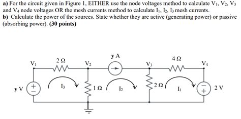 Solved A For The Circuit Given In Figure 1 Either Use The