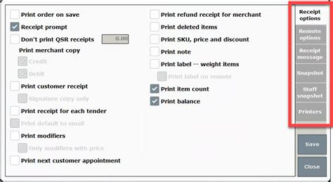 Print Settings Prior Releases Exatouch Knowledge Base