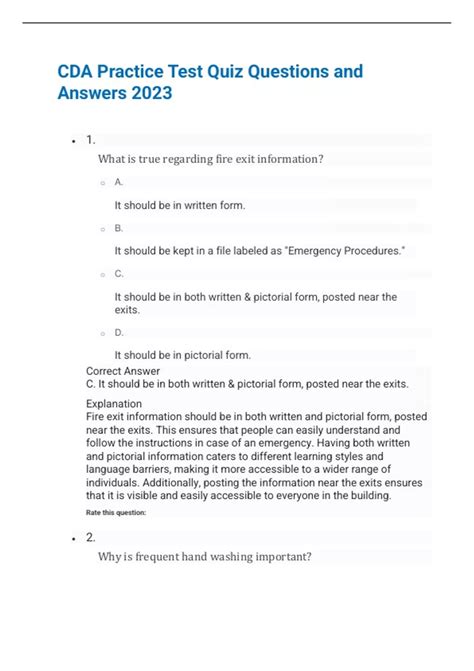 Cda Practice Tests Questions And Answers 20232024 Stuvia Us