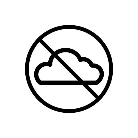Cloud Sync Disable Icon Set Data Synchronization Illustrations For