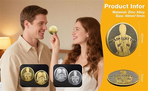 2pcs Funny Heads And Tails Coin Heads I Get Tail Coin