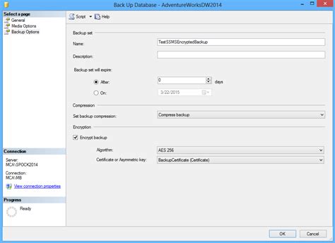 Sql Server Database Backup Encryption