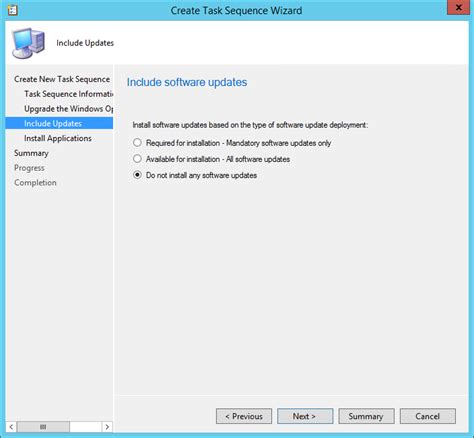 upgrade windows 10 using sccm task sequence