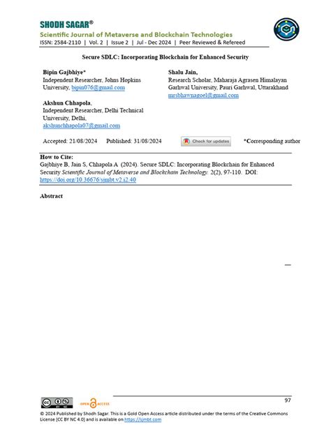 Secure Sdlc Incorporating Blockchain For Enhanced Pdf Computer