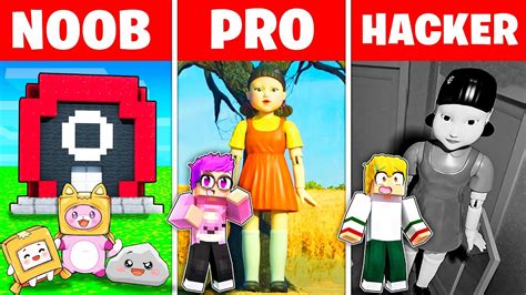 Minecraft Noob Vs Pro Vs Hacker Squid Game Base Challenge What S Inside Youtube