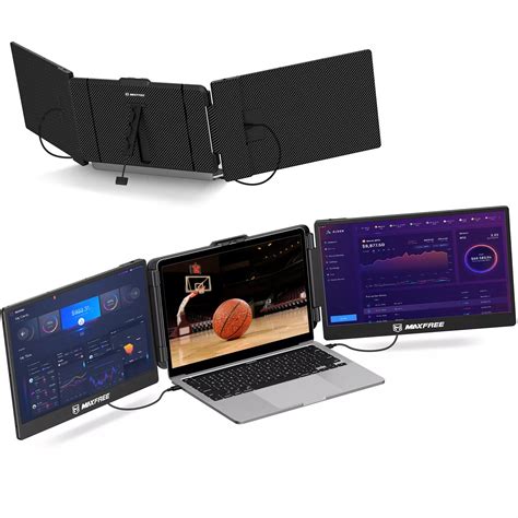 Secondhand Laptop Screen Extender 14 Laptop Monitor Extender Plug Play 1080P FHD Triple