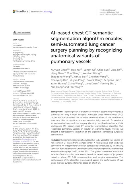 Pdf Ai Based Chest Ct Semantic Segmentation Algorithm Enables Semi