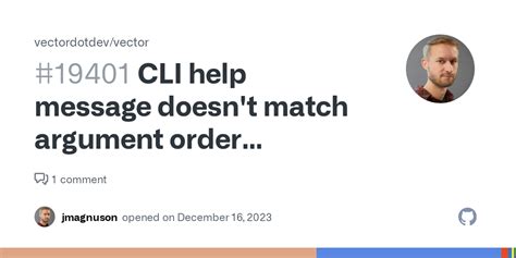 Cli Help Message Doesnt Match Argument Order Requirements For