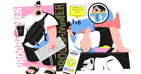 Taking Internet Lesson In Programming Illustrations Ft Programming