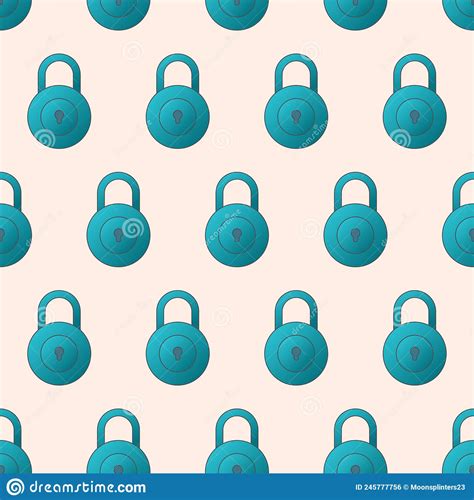 Variation Vector Lock Icon Security Seamless Pattern Business Security Illustration Stock