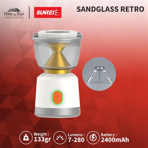 Lampu Lentera Mini Gantung Camping Sunrei Sandglass Retro Mini Latern